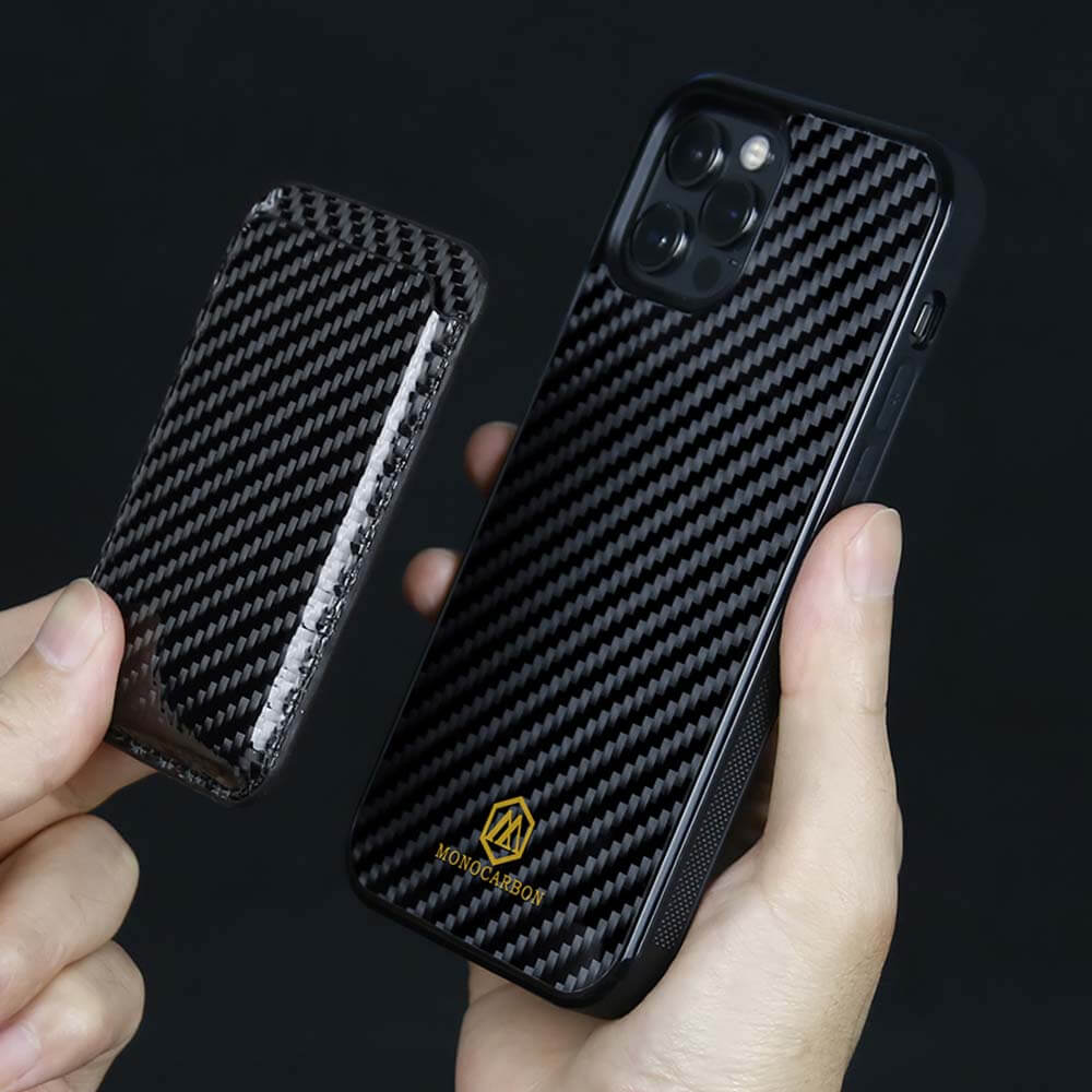 MONOCARBON | Carbon Fiber MagSafe Case for iPhone 13/13 Pro/13 Pro Max/13 mini | Non Slip