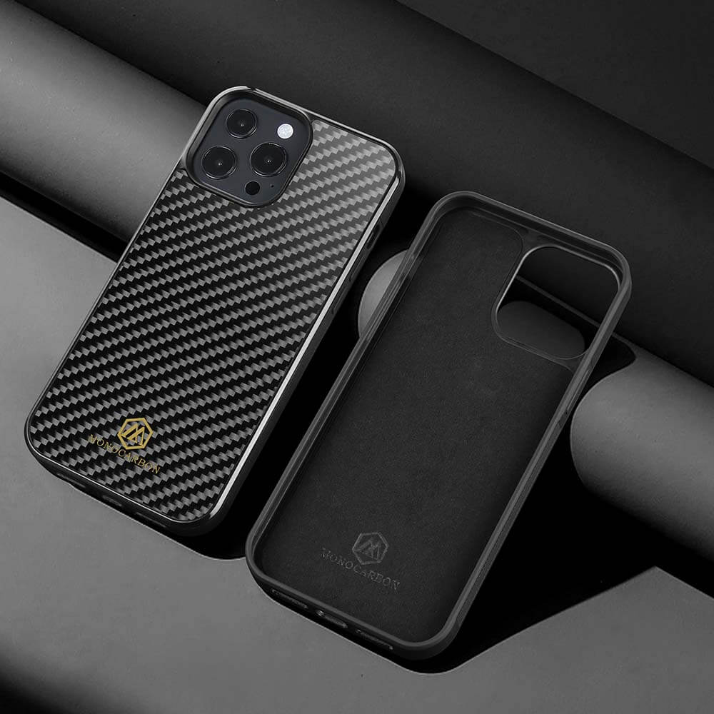 MONOCARBON | Carbon Fiber MagSafe Case for iPhone 13/13 Pro/13 Pro Max/13 mini | Non Slip