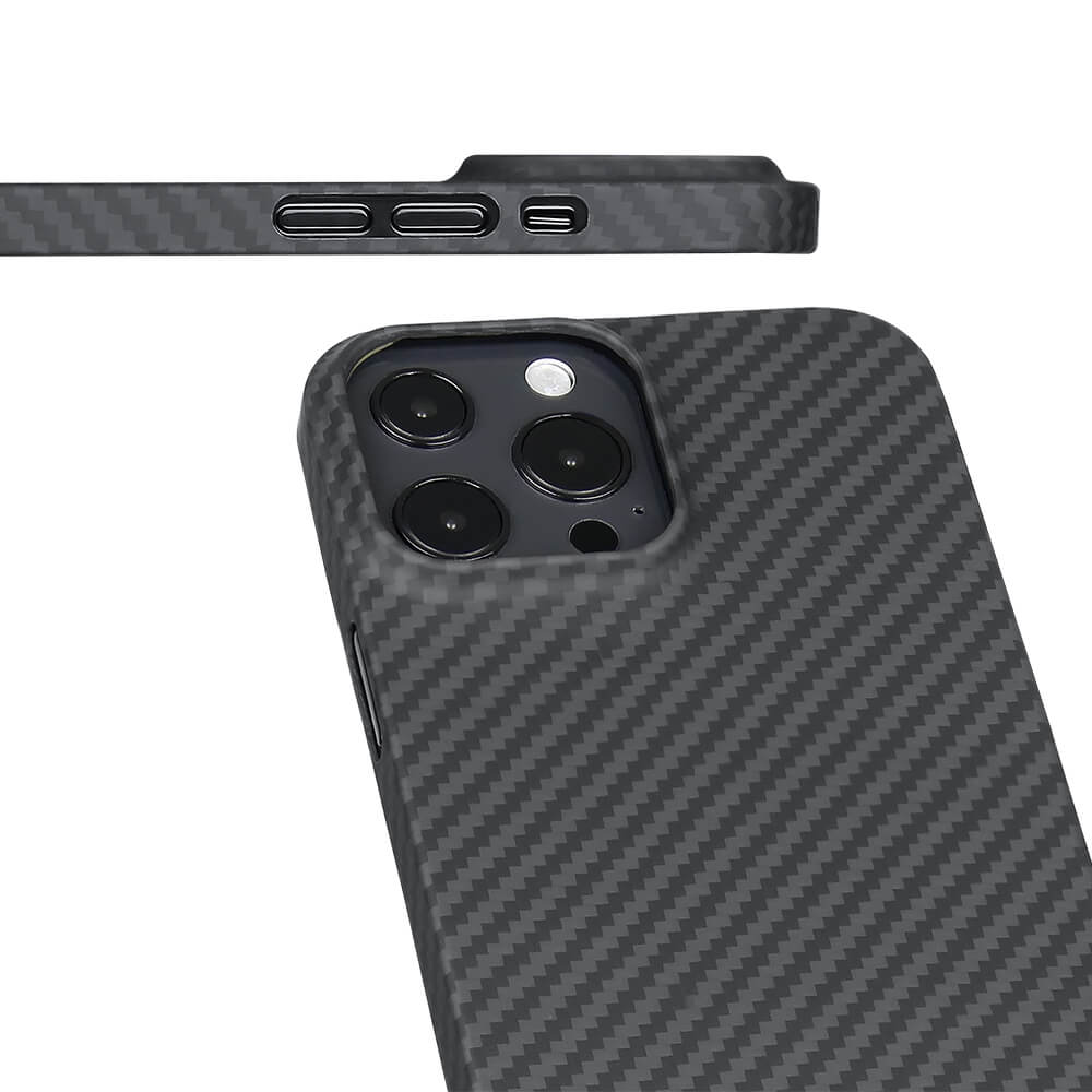 MONOCARBON Slim Aramid Fiber Case for iPhone 13/13 Pro/13 Pro Max/13 mini