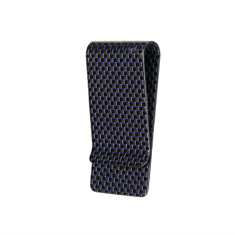 MONOCARBON | Carbon Fiber Money Clips | Titanium Blue