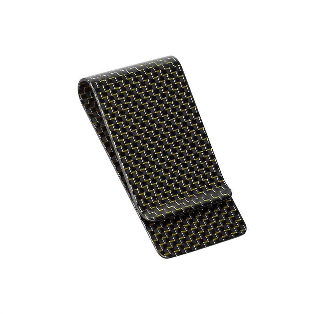 MONOCARBON | Carbon Fiber Money Clips | Titanium Gold