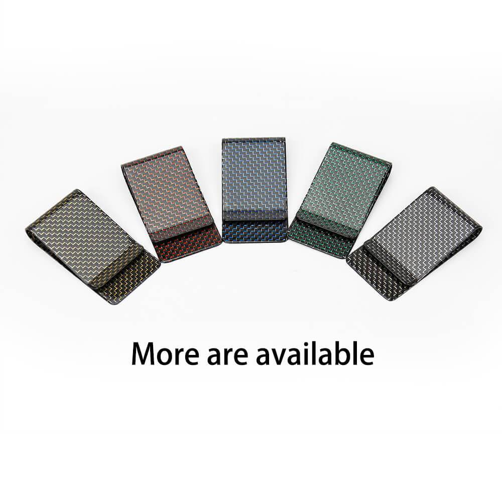 MONOCARBON | Carbon Fiber Money Clips | Titanium Silver